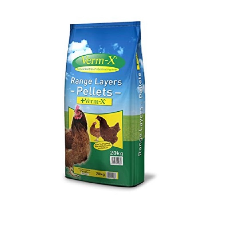 Range Layers Pellets Plus Verm X 20kg | Wadswick Country Store Ltd