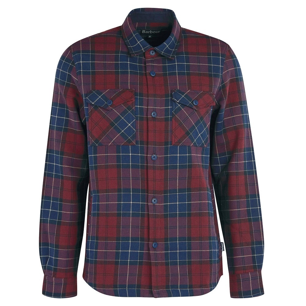 Barbour Mens Cannich Overshirt Cordovan Tartan | Wadswick Country Store Ltd