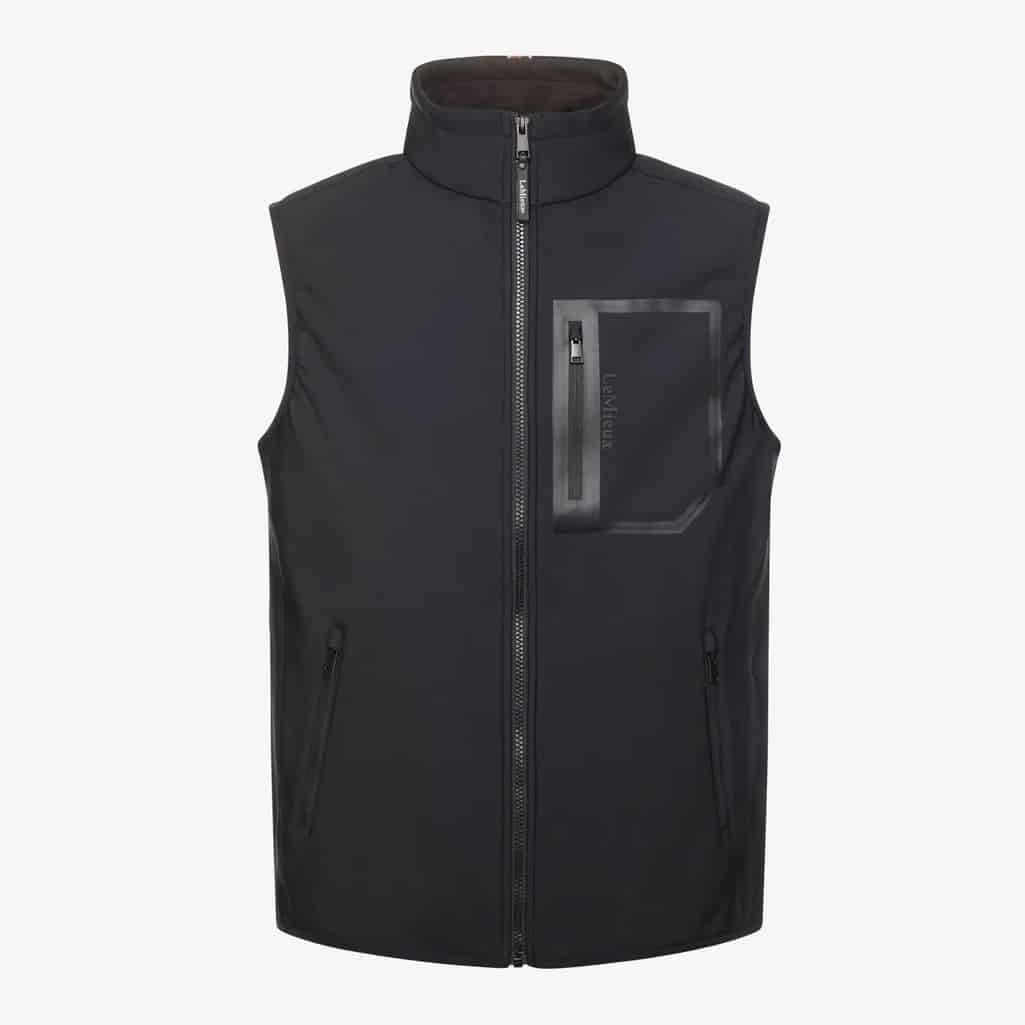 LeMieux Mens Elite Fleece Gilet Black | Wadswick Country Store
