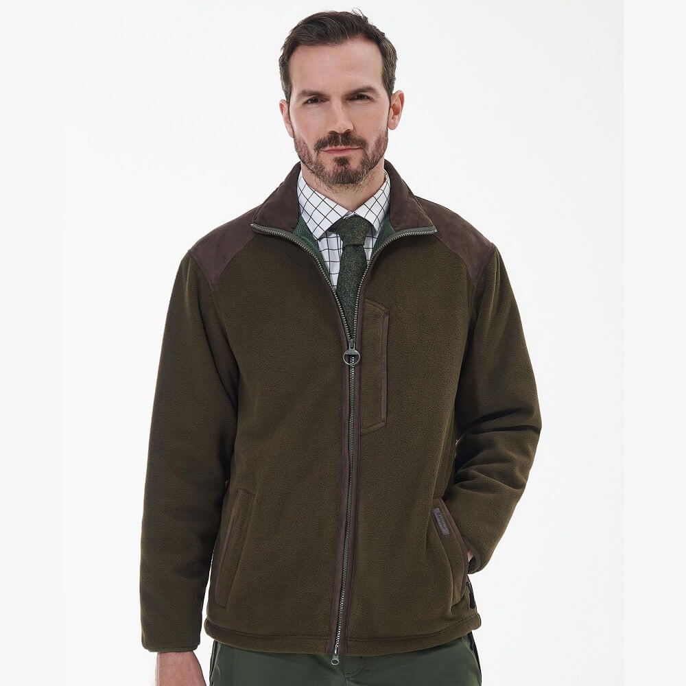 Barbour Oakmoor Fleece Jacket Olive | Wadswick Country Store