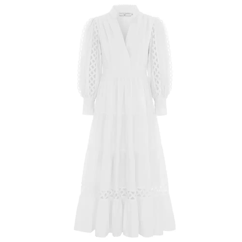 Hortons England Hurlingham Maxi Dress White | Wadswick Country Store Ltd