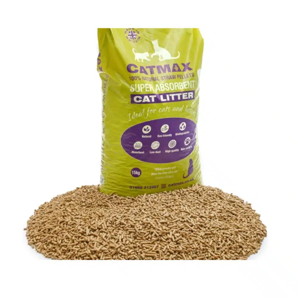 Catmax Straw Pellet Cat Litter 15kg | Wadswick Country Store Ltd