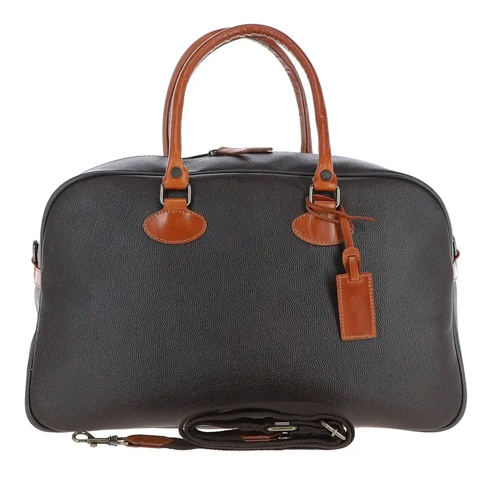 Ashwood Baron Leather Holdall Weekend Bag Brown/Tan