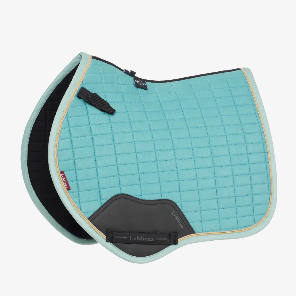 LeMieux Mini Suede Close Contact Saddle Pad Lagoon | Wadswick