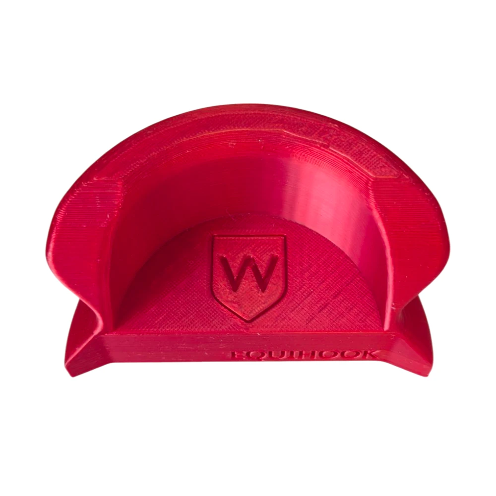 EquiHook X Wadswick Magnetic Bridle Holder Metallic Cherry Red