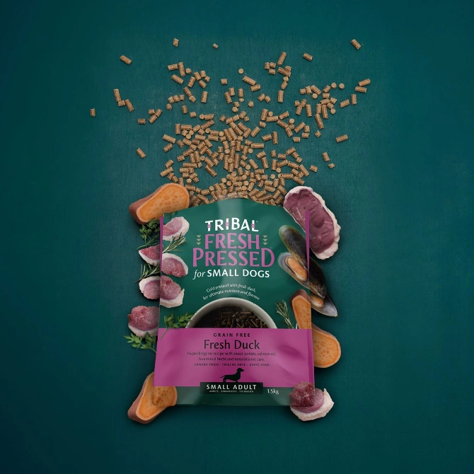 Tribal Cold Pressed Adult Small Breed Duck Dry Dog Food